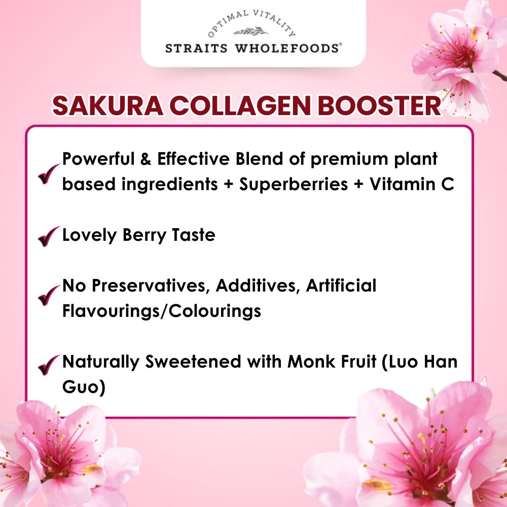 PREMIUM SAKURA COLLAGEN BOOSTER (Plant-based) – Straitswholefoods